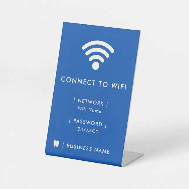 Wifi Network Password Pedestal Sign | Zazzle