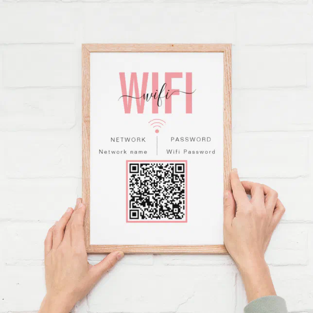 WIFI Network Password QR Code Poster | Zazzle WIFI Network Password QR Code Poster | Zazzle