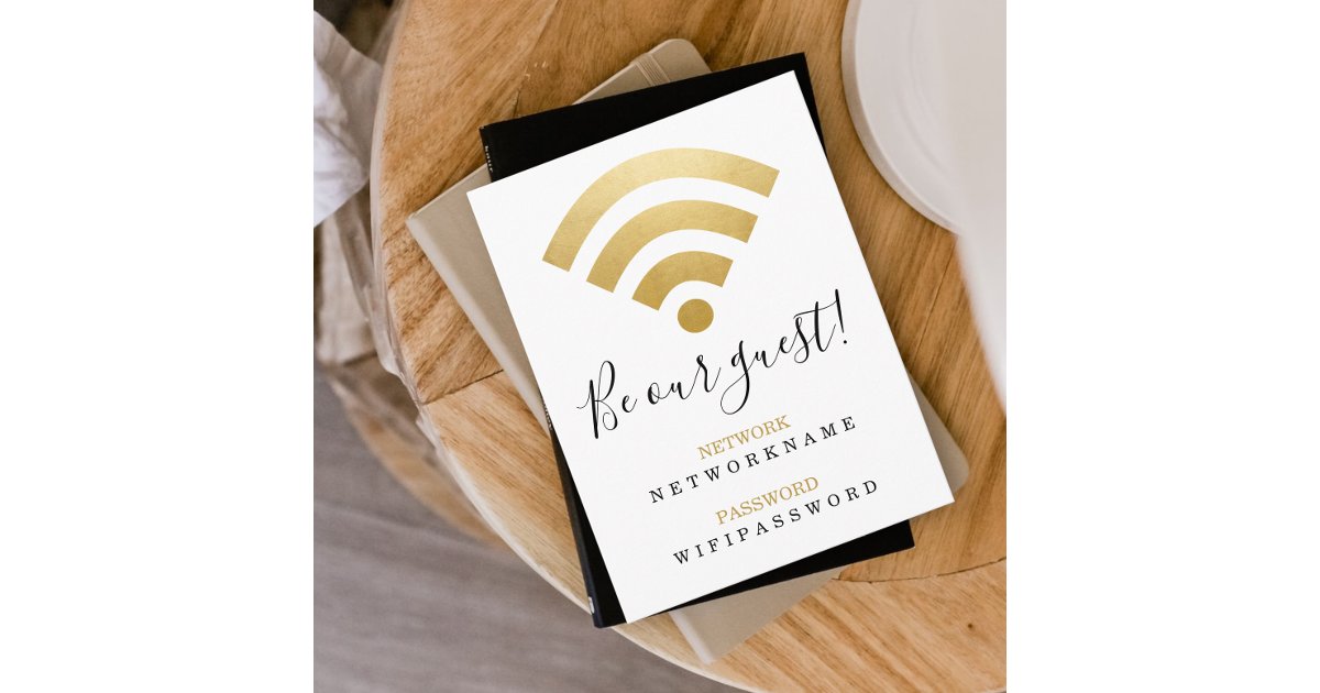 Wifi Password and Network Personalized Postcard | Zazzle