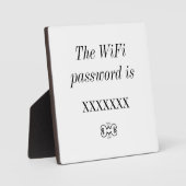 WiFi Password Guest Room Tabletop Plaque | Zazzle
