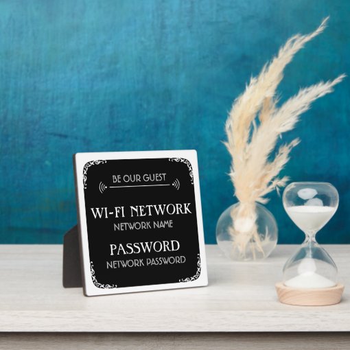 Wifi Password Plaque | Zazzle