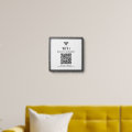 Wifi QR Code Scan To Connect Wall Peel And Stick Photo Tile | Zazzle