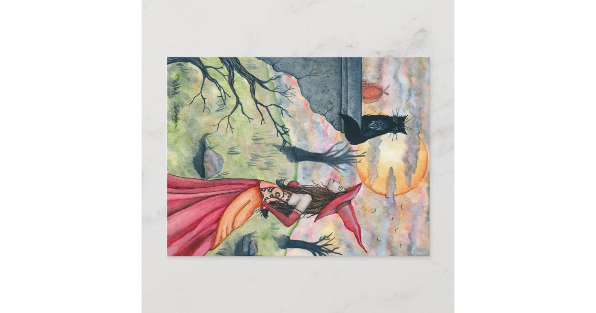 Wiggles and the Witch Postcard | Zazzle