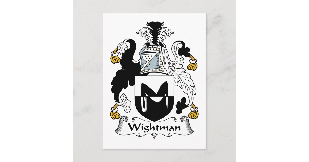 Wightman Family Crest Postcard | Zazzle