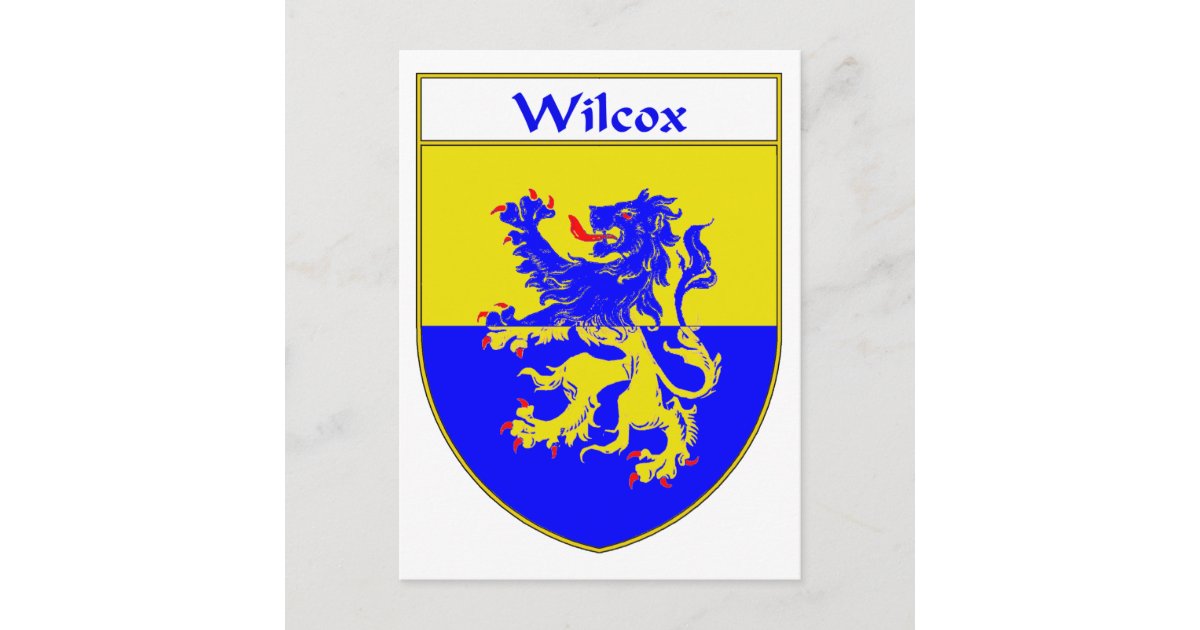 Wilcox Coat of Arms/Family Crest Postcard | Zazzle