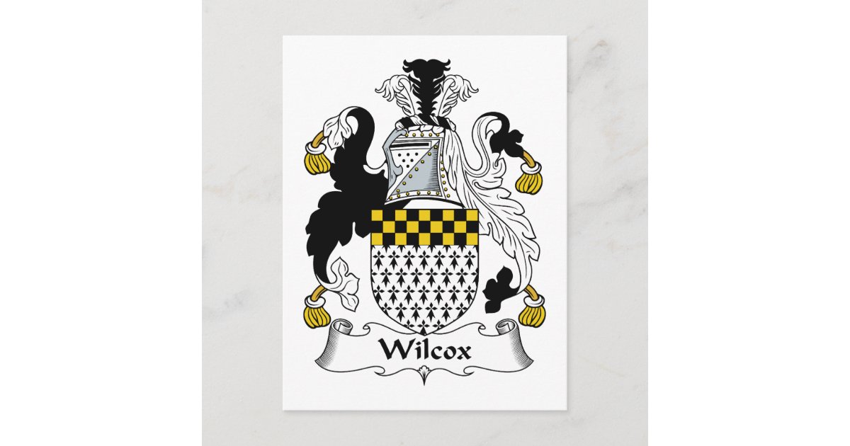 Wilcox Family Crest Postcard | Zazzle