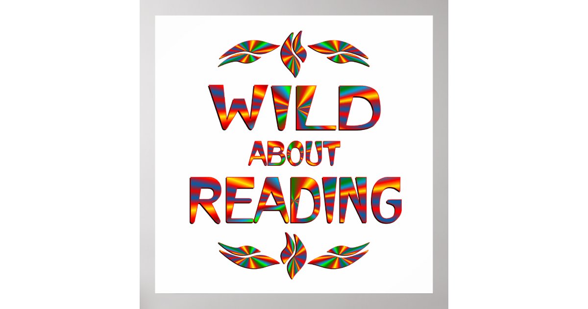 Wild About Reading Poster | Zazzle
