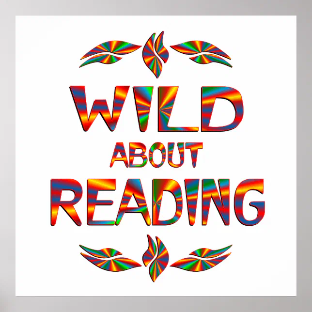 Wild About Reading Poster | Zazzle