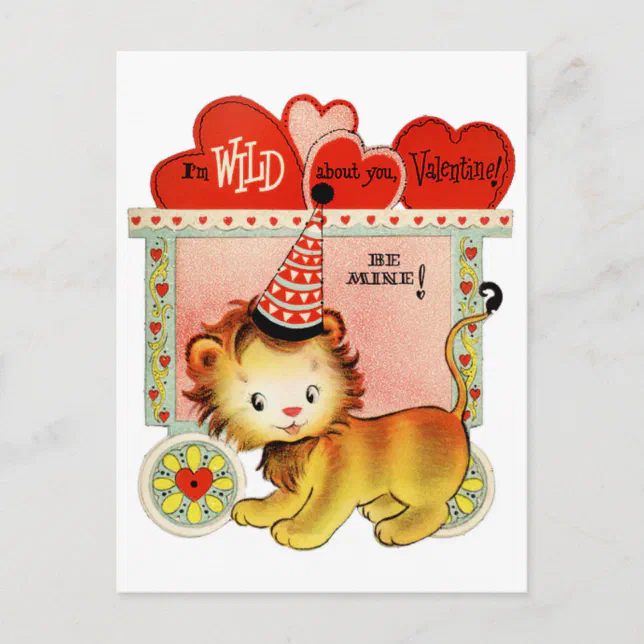 Wild About You | Valentine | Postcard | Zazzle