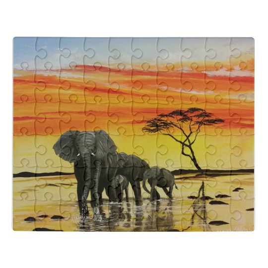 wild Africa Jigsaw Puzzle | Zazzle.com