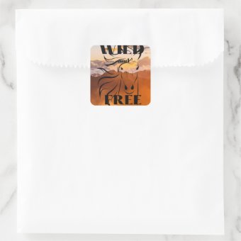 Wild and Free sticker | Zazzle