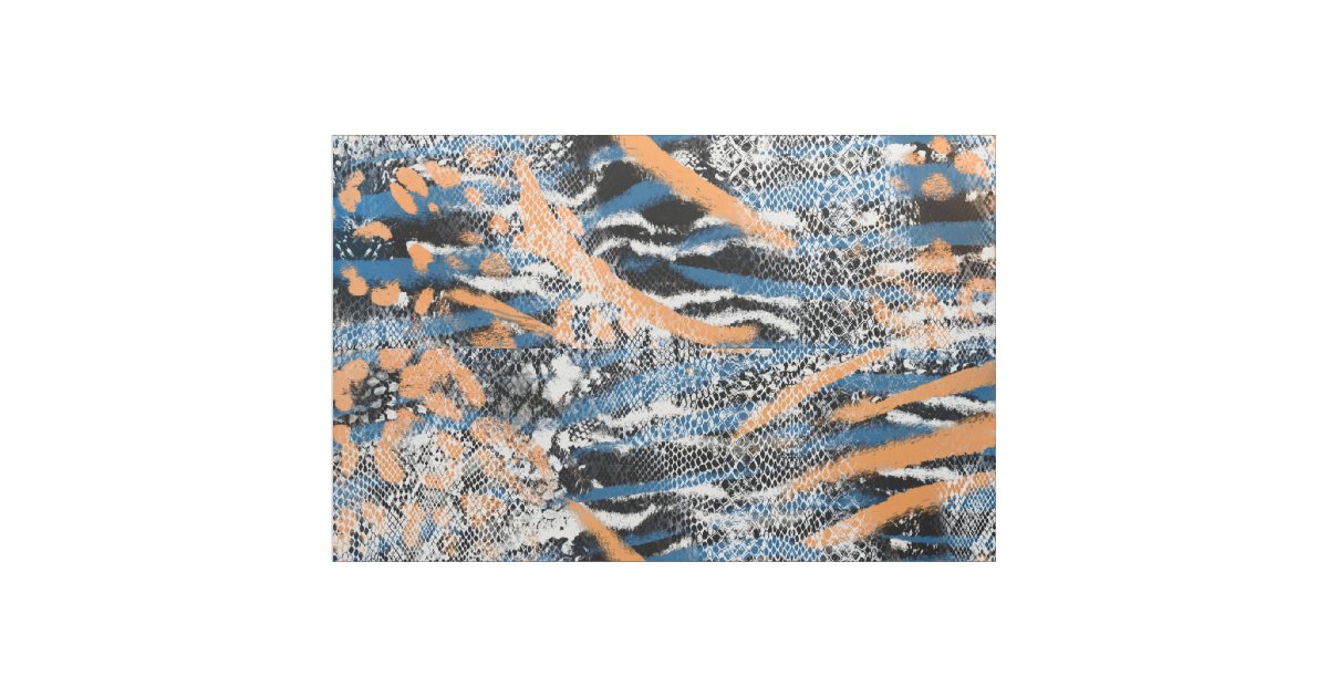 Wild Animal Print Pattern Fabric | Zazzle