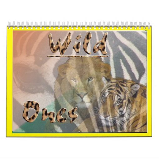 WILD ANIMALS CALENDAR | Zazzle