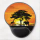 Wild Animals on African Savanna Sunset Gel Mouse Pad | Zazzle