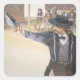 'Wild Bill' Hickok (1837-76) demonstrates his mark Square Sticker | Zazzle