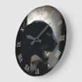 Wild Black Panther Animal-lover Large Clock | Zazzle