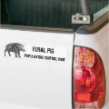 Wild Boar, Defensive Stance Bumper Sticker | Zazzle