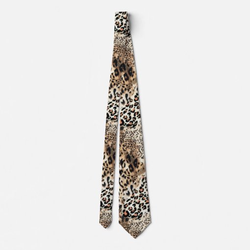 Wild Cats Modern Animal Leopard Print Pattern Neck Tie | Zazzle