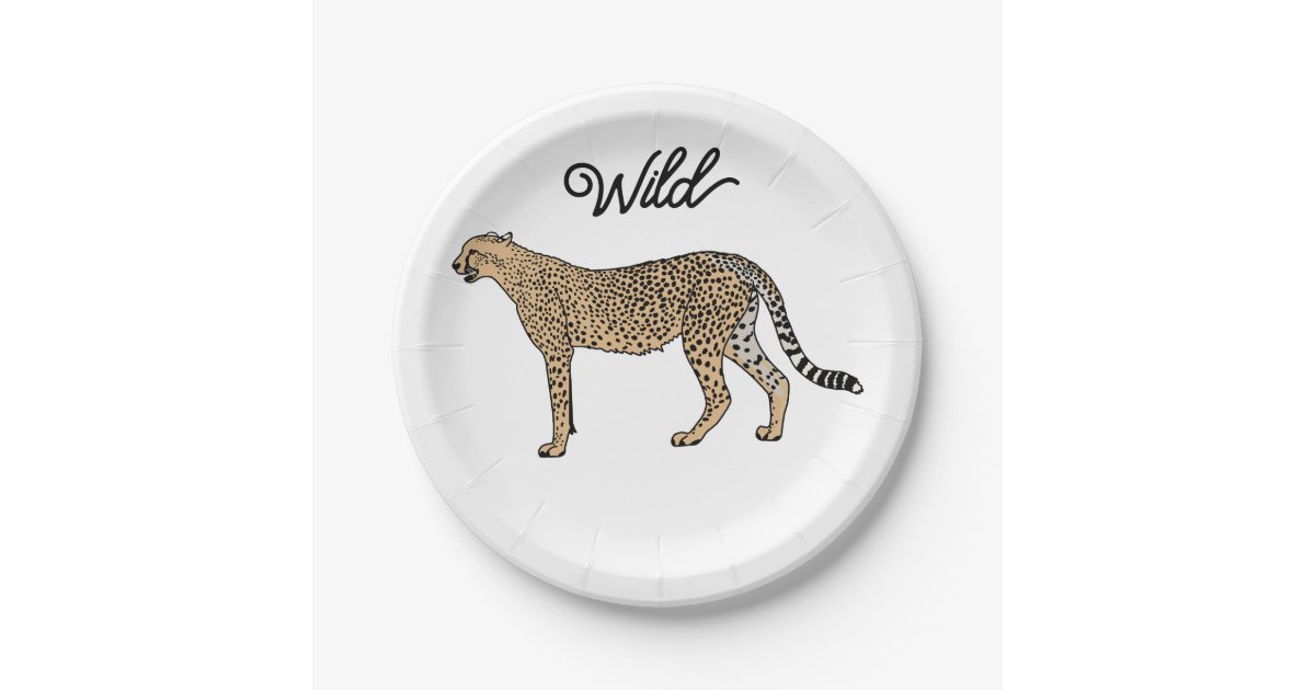 Wild Custom Cheetah Paper Plates | Zazzle
