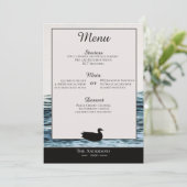 Wild Duck Lake Dinner Menu Card | Zazzle