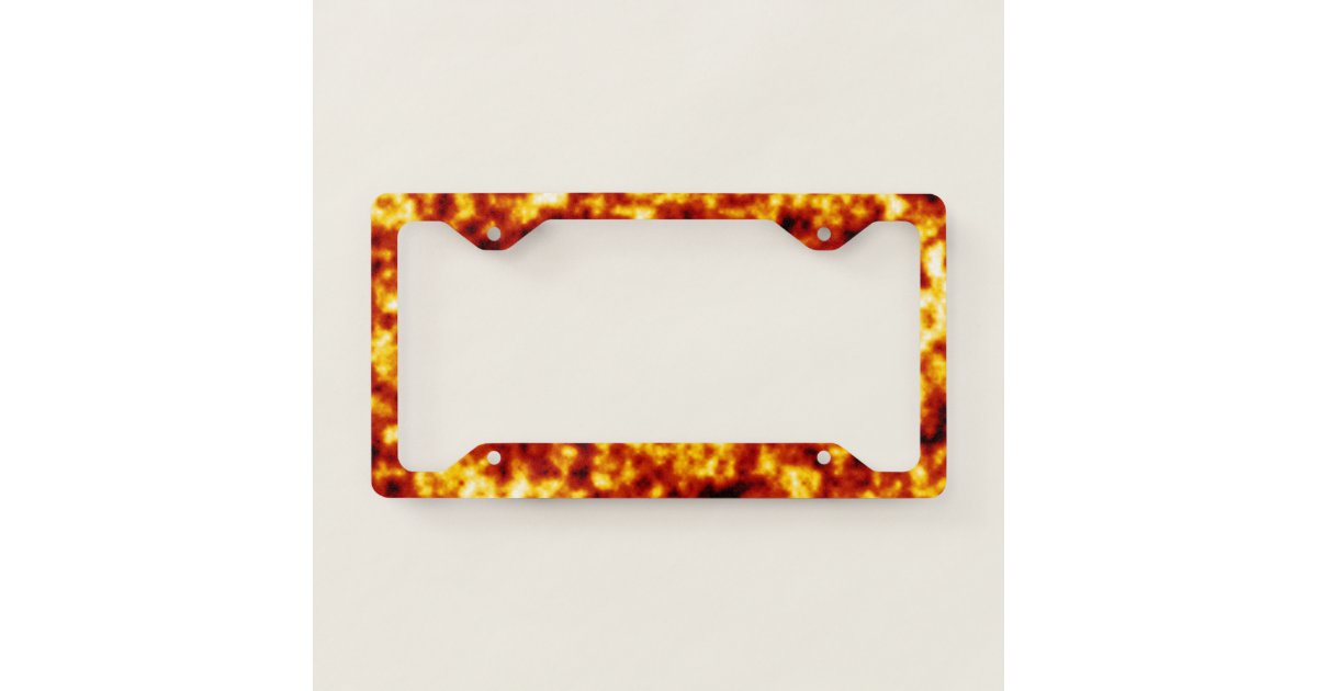 Wild Fire License Plate Frame | Zazzle