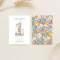 Wild Flowers Number 1 Birthday Invitation | Zazzle