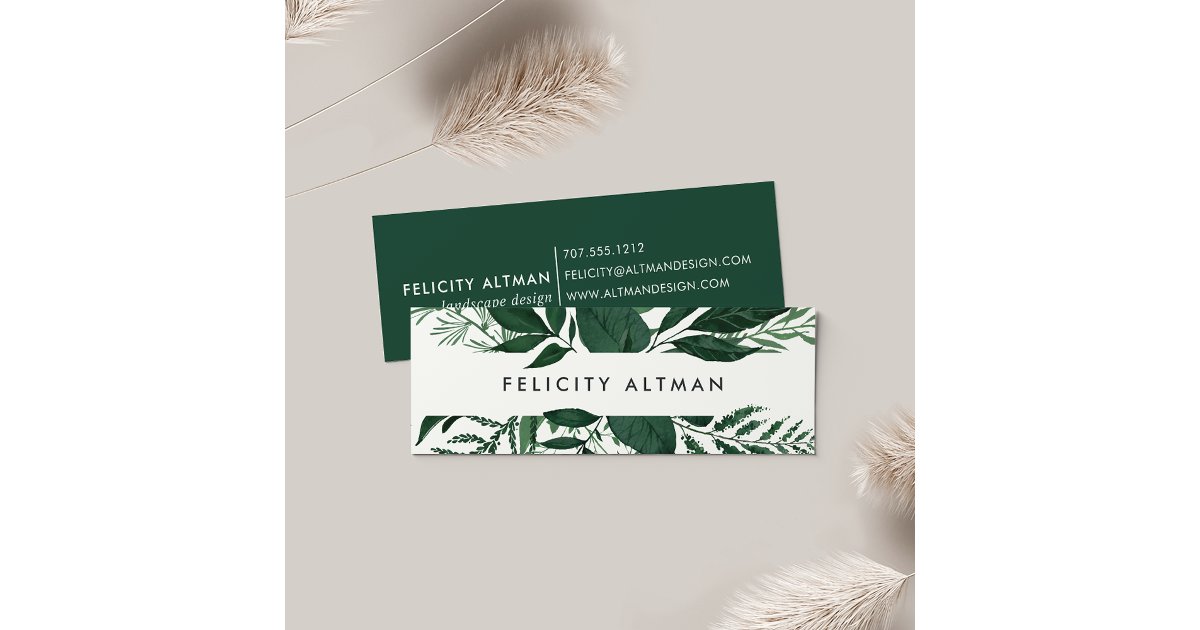 Wild Forest Business Cards | Mini | Zazzle