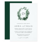 Elegant Forest Monogram Wedding Invites | Zazzle.com