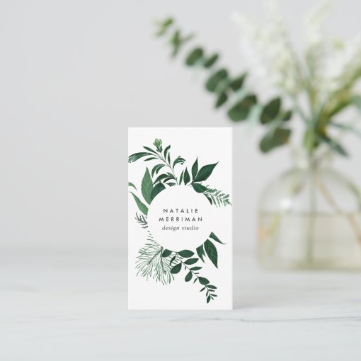 Wild Forest Vertical Business Card | Zazzle