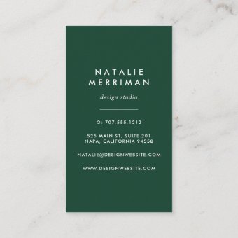 Wild Forest Vertical Business Card | Zazzle