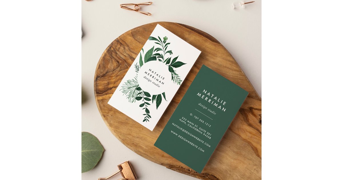 Wild Forest Vertical Business Card | Zazzle