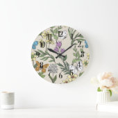 Wild Garden Large Clock | Zazzle