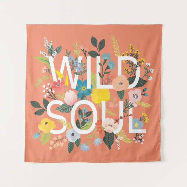 Wild Garden, Wild Soul Tapestry | Zazzle