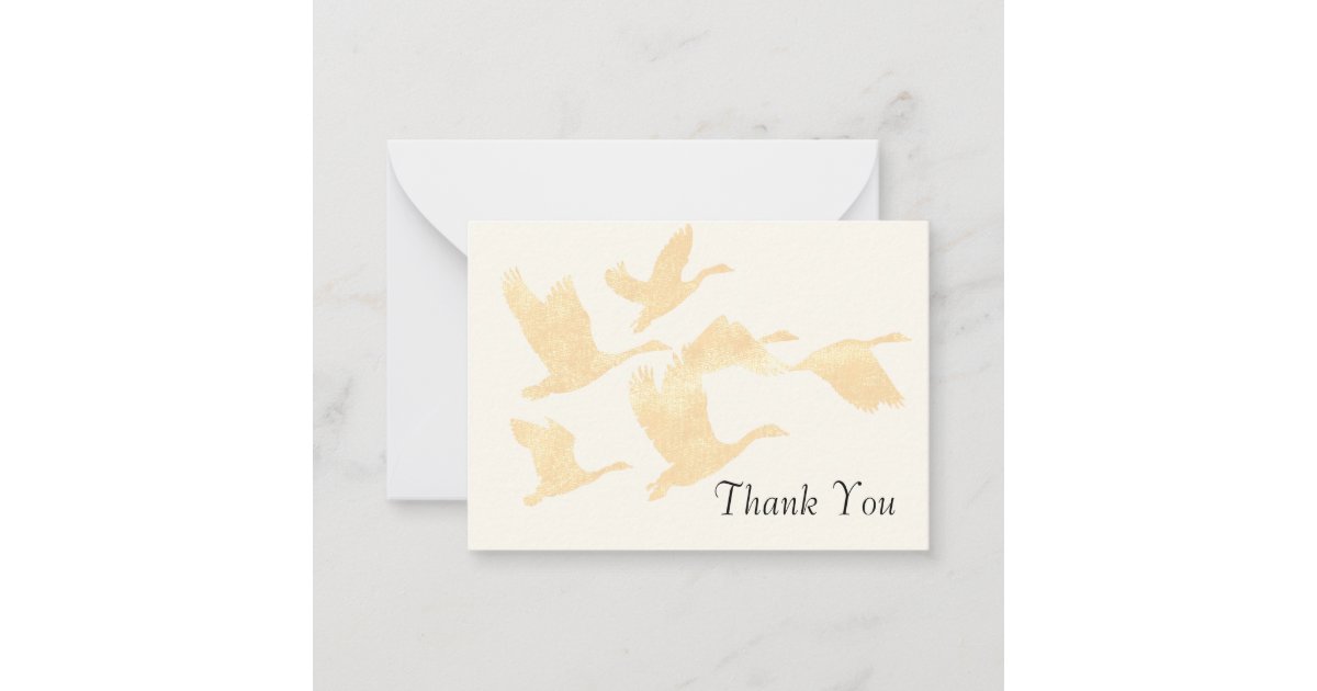 Wild Geese Flying Note Card | Zazzle