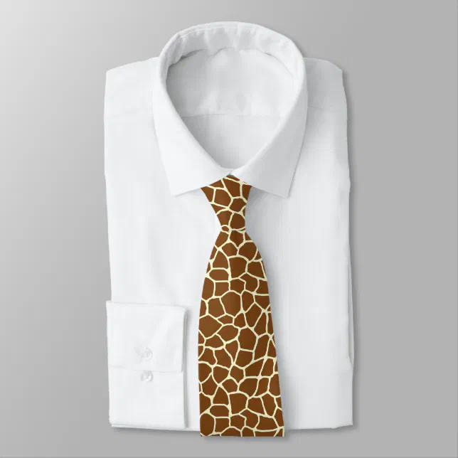 Wild Giraffe Pattern Animal Print Neck Tie | Zazzle