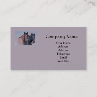 Wild Horses Business Card | Zazzle