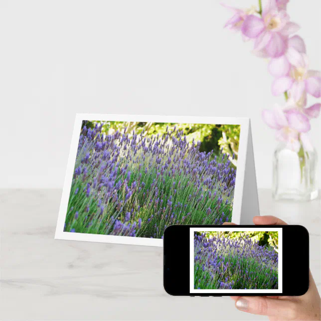 Wild Lavender Portrait Card | Zazzle