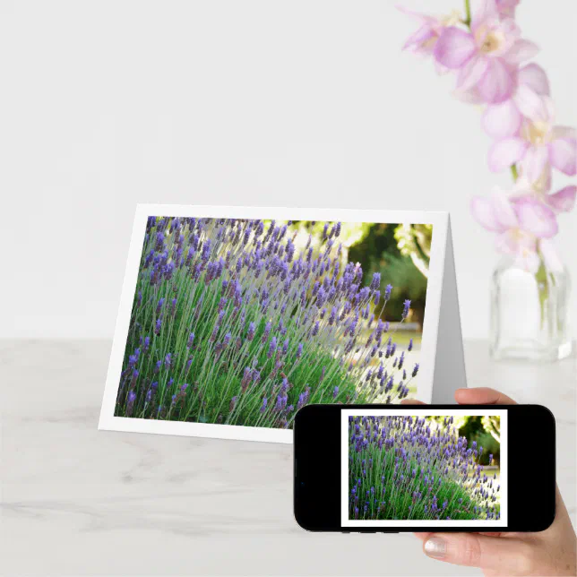 Wild Lavender Portrait Card | Zazzle