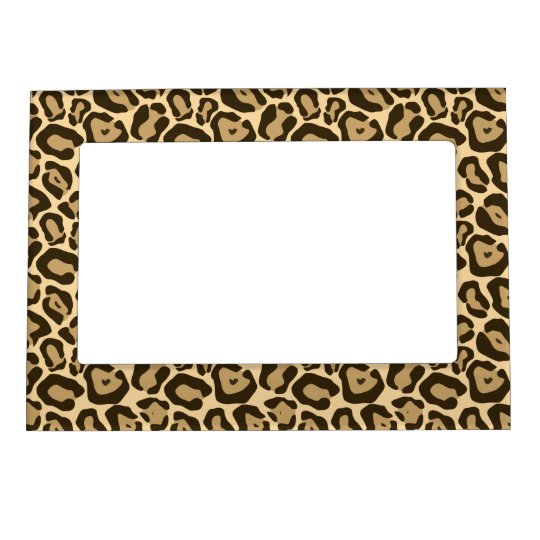 Wild Leopard Pattern Magnetic Photo Frame | Zazzle.com