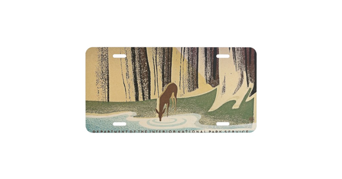 Wild Life - The National Parks preserve all Life. License Plate | Zazzle