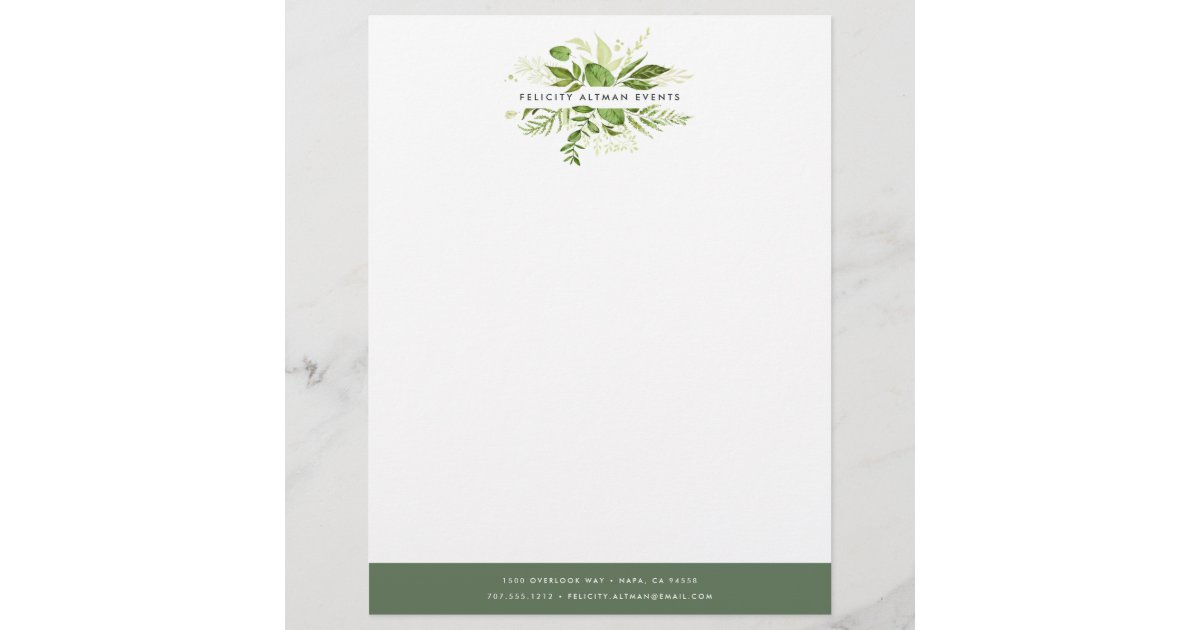 Wild Meadow Logo Letterhead | Zazzle.com