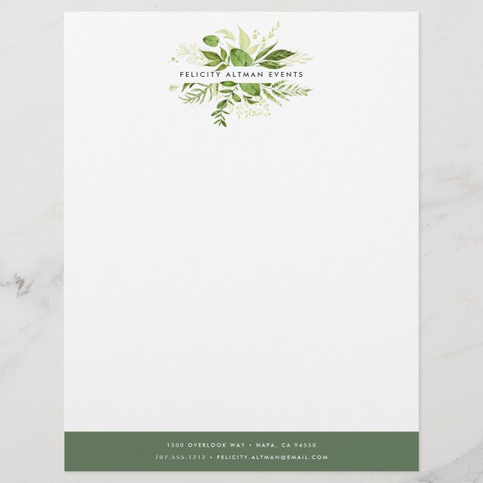 Wild Meadow Logo Letterhead | Zazzle.com