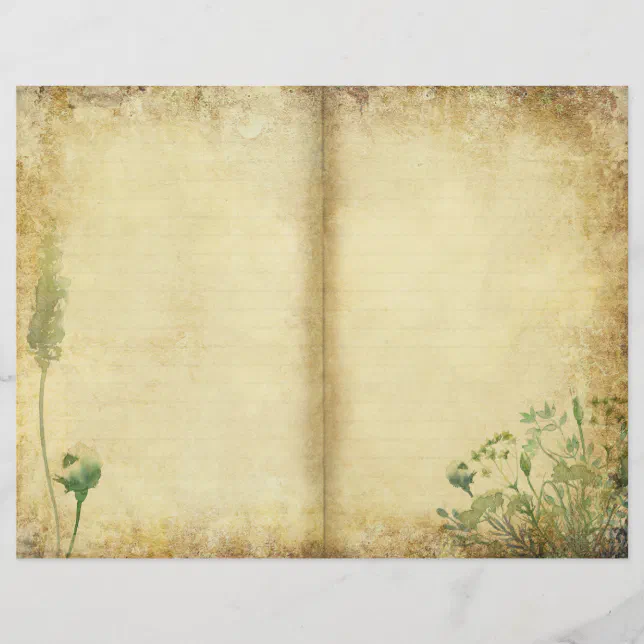 Wild Meadow Nature Journal Page | Zazzle