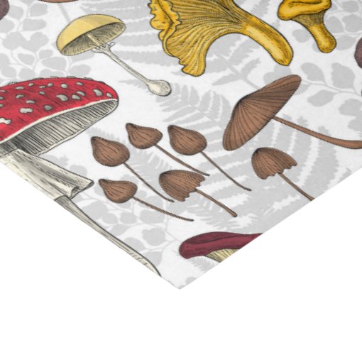 Wild mushrooms tissue paper | Zazzle