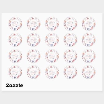 wild one 1st birthday birthday party stickers | Zazzle