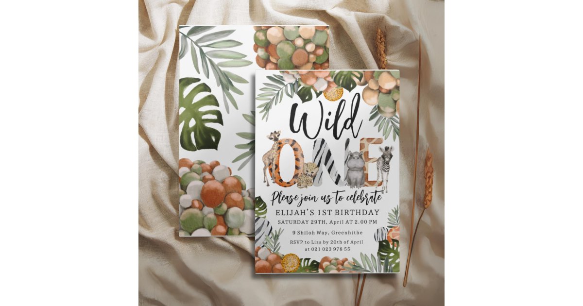 Wild One 1st Birthday Invitation | Zazzle