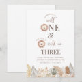 Wild One and Wild and Three Joint Invite | Zazzle