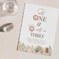 Wild One and Wild and Three Joint Invite | Zazzle
