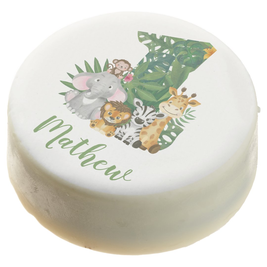 Wild One Baby 1st Birthday Jungle Safari Baby Chocolate Covered Oreo ...