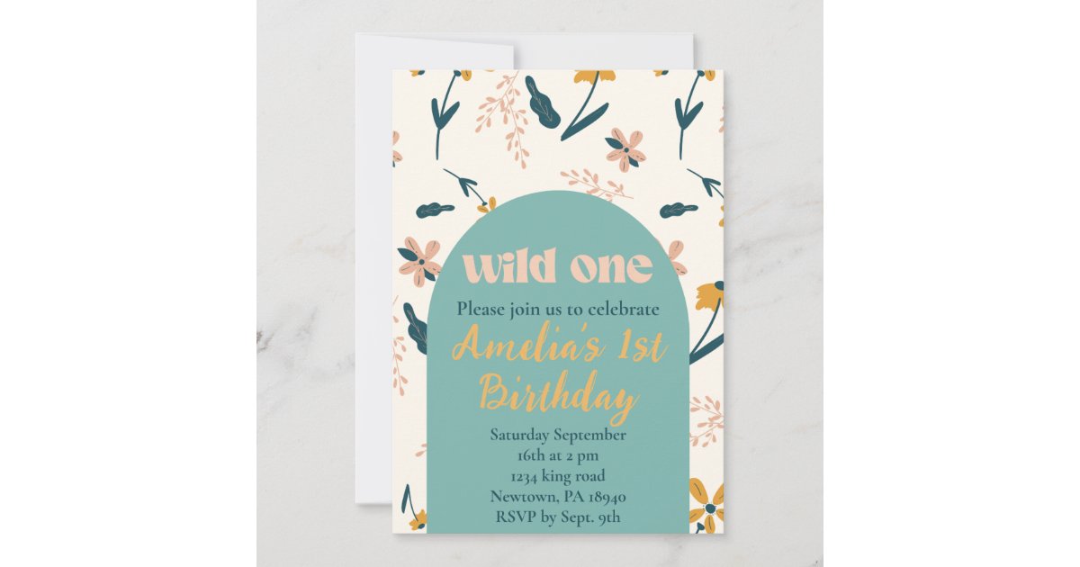 wild one birthday invitation | Zazzle